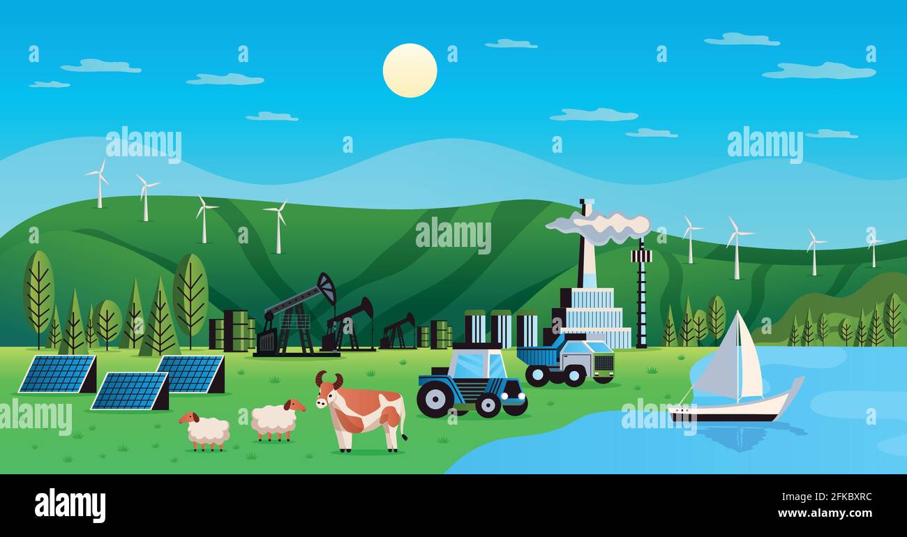 Natural world resources Stock Vector Images - Alamy