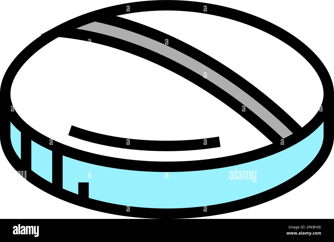 tablet drug pharmaceutical production color icon vector illustration ...