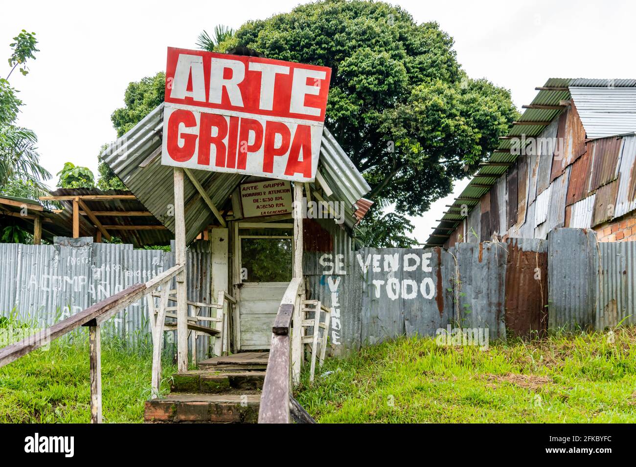Pebas, Peru on the Amazon River is the homeport town for the ...