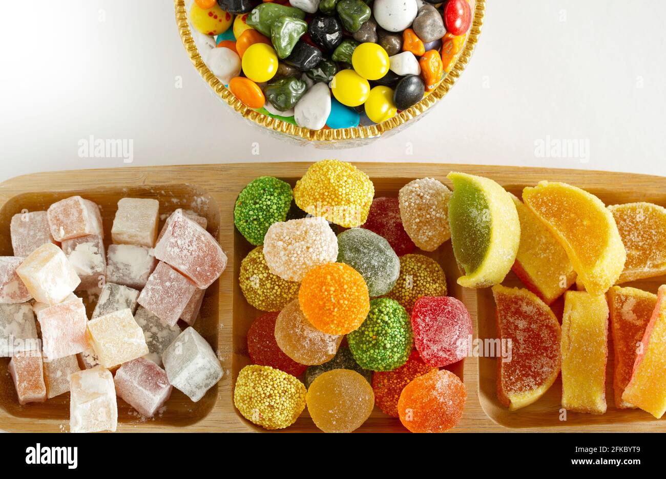 Various Turkish Delight. Chocolate candies Stock Photo - Alamy