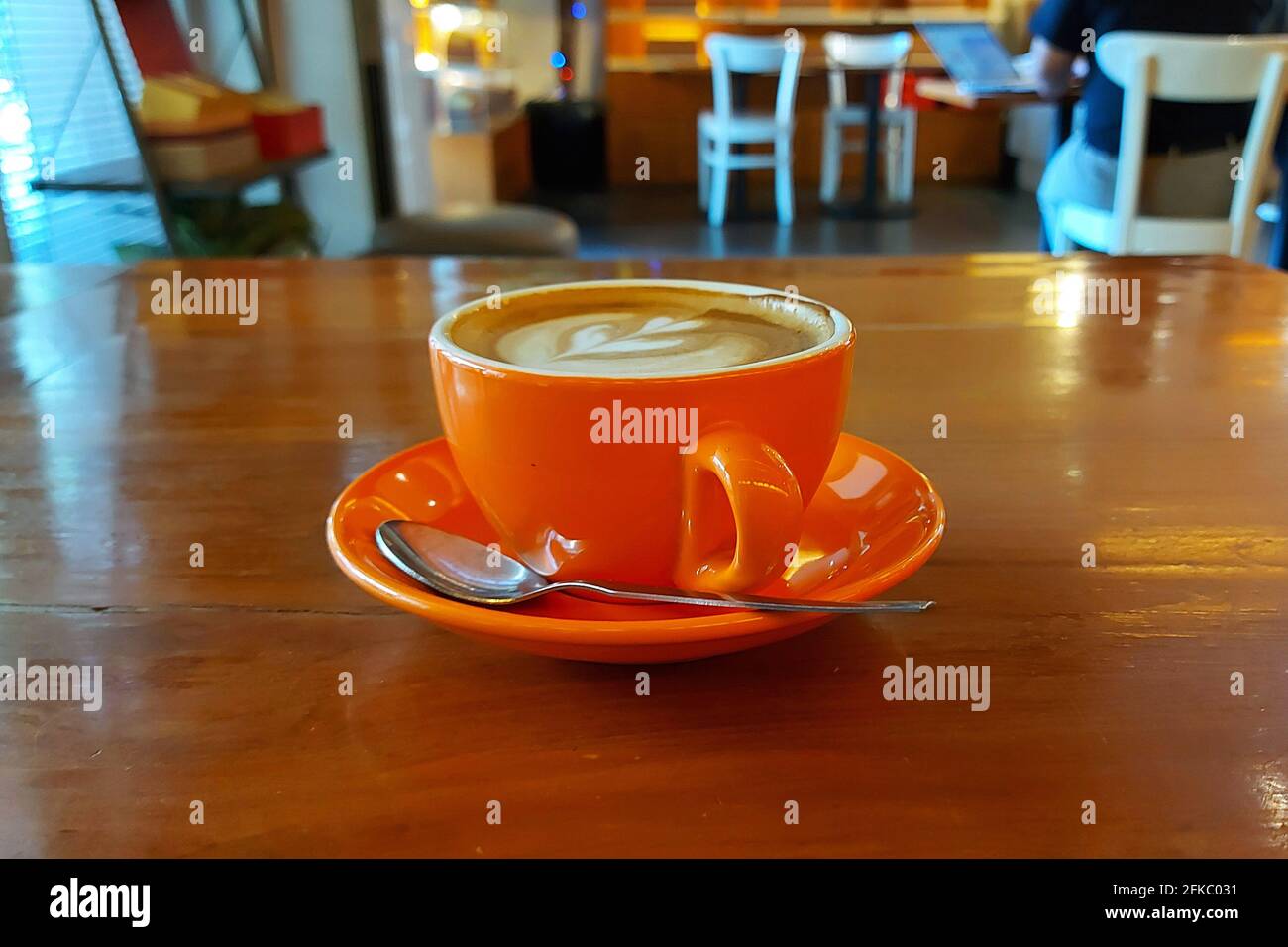 Coffee Capuchino at Cafe in Jakarta Indonesia Stock Photo - Alamy