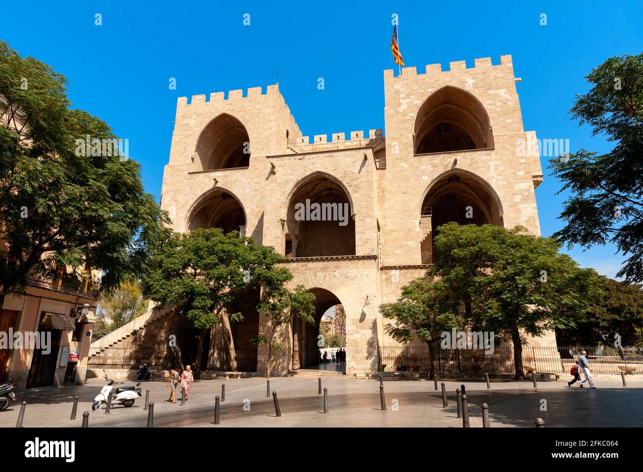 Serrano Towers, Valencia, Spain Stock Photo - Alamy
