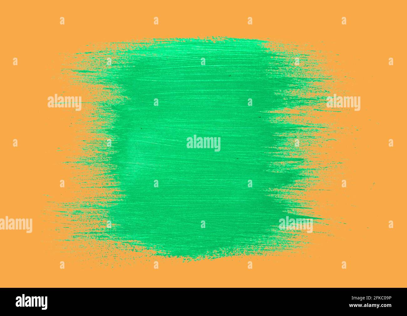 Digital generated image of green paint patch with copy space against ...