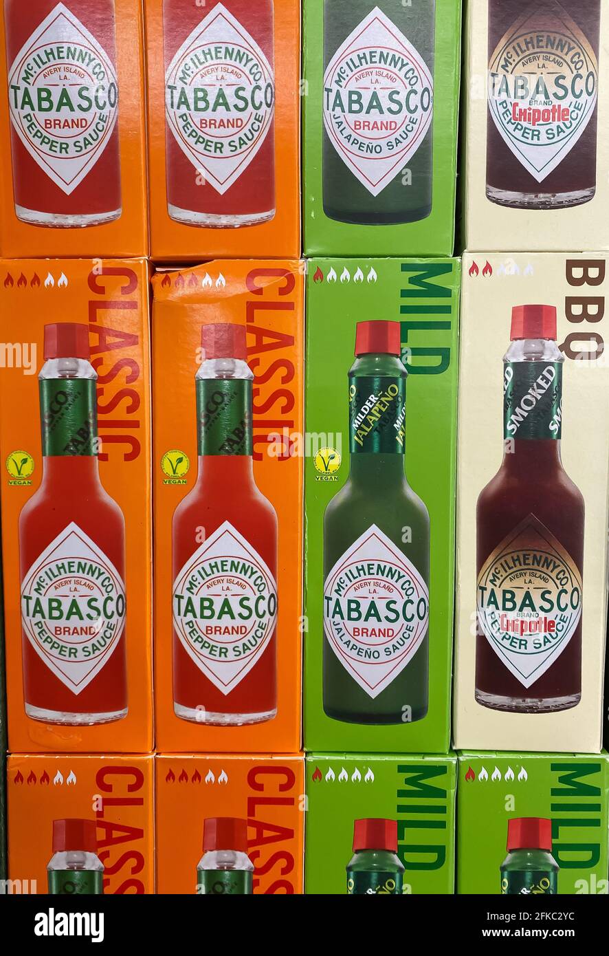 Tabasco bottles hi-res stock photography and images - Alamy