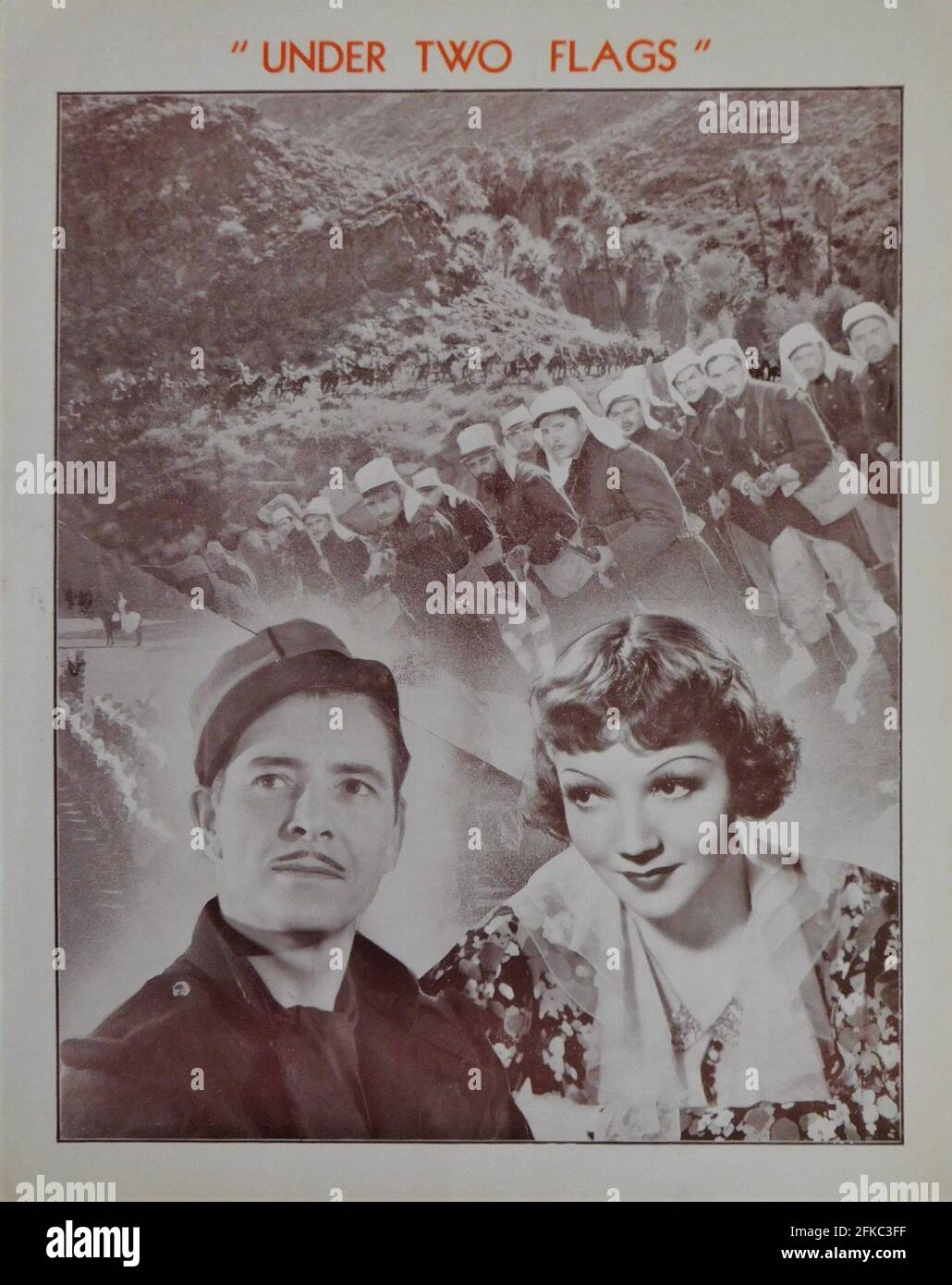 RONALD COLMAN and CLAUDETTE COLBERT in UNDER TWO FLAGS 1936 director ...