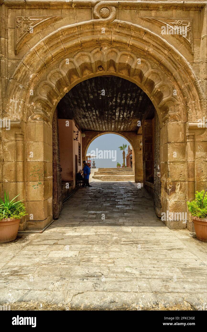 Entrance Gate providing access to the upper part of the Cairo citadel ...