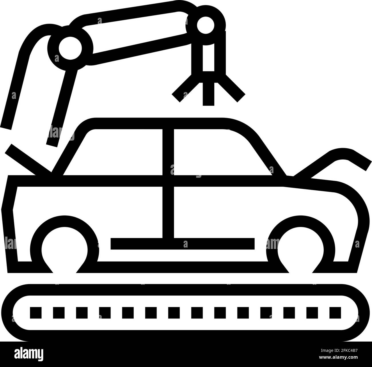 Car body parts manufacturing Black and White Stock Photos & Images - Alamy