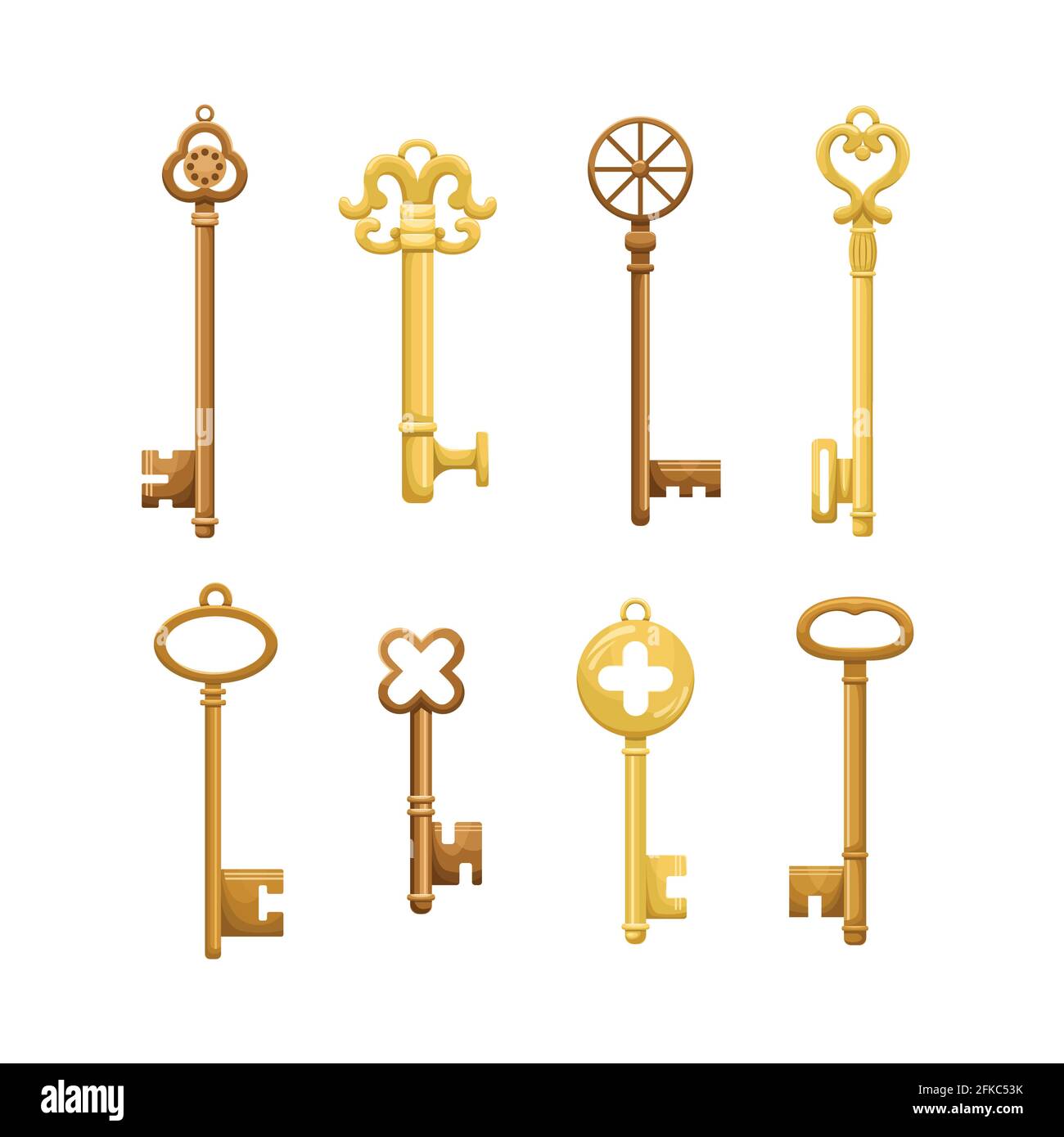 Key in lock iron Stock Vector Images - Alamy