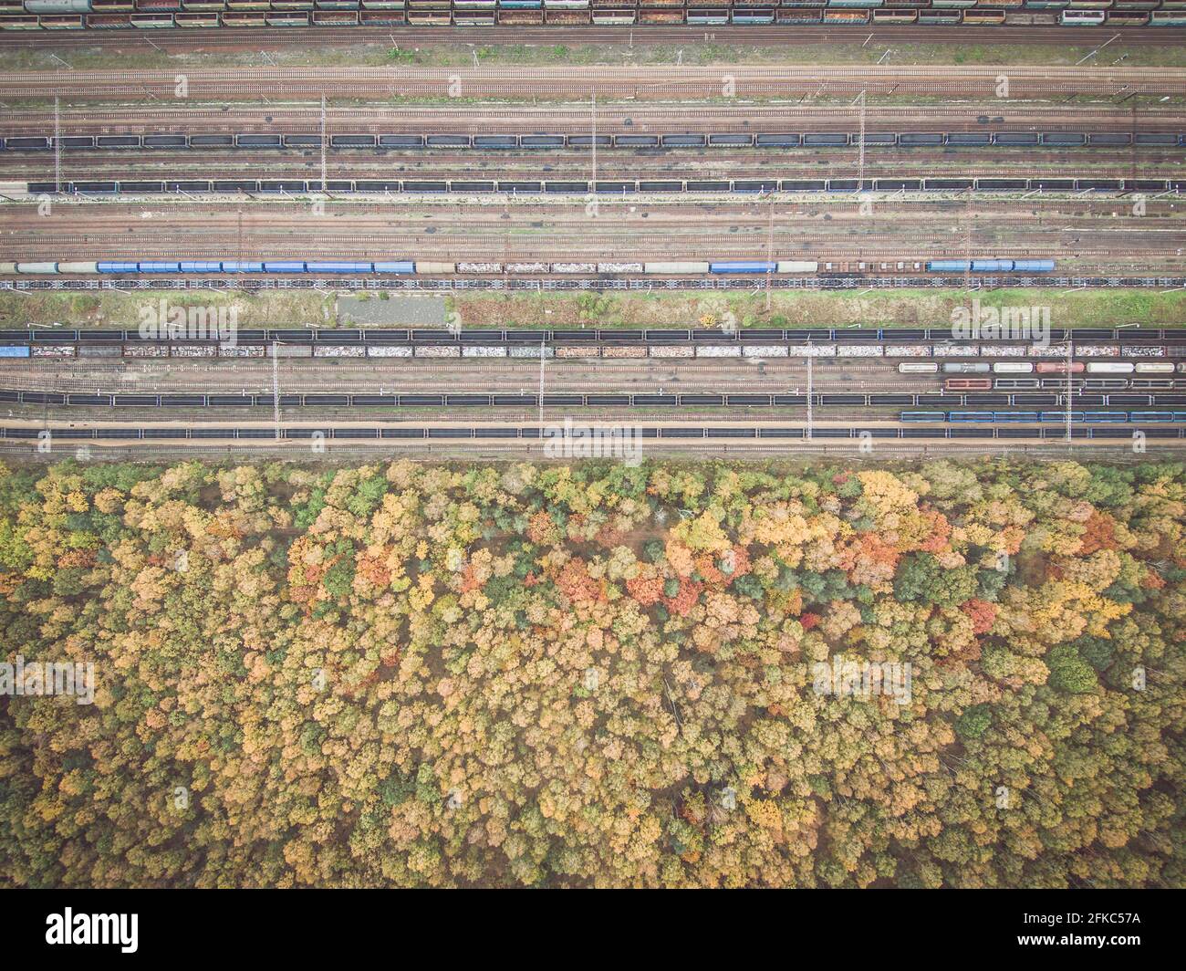 Railway top down view hi-res stock photography and images - Alamy