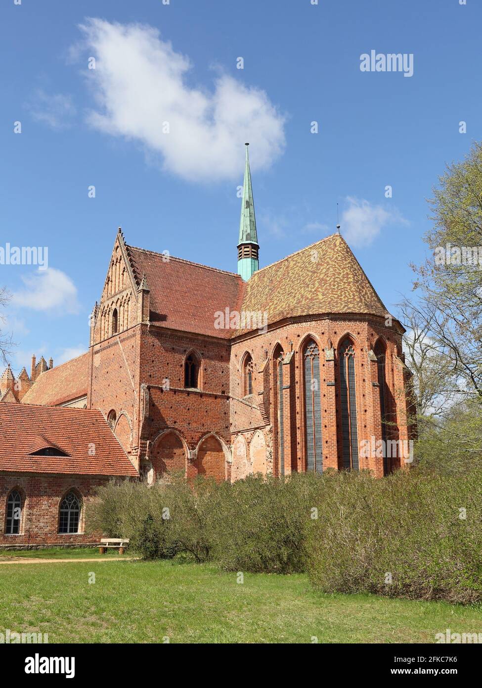 Former Cistercian abbey Chorin in Brandenburg state, choir with ...