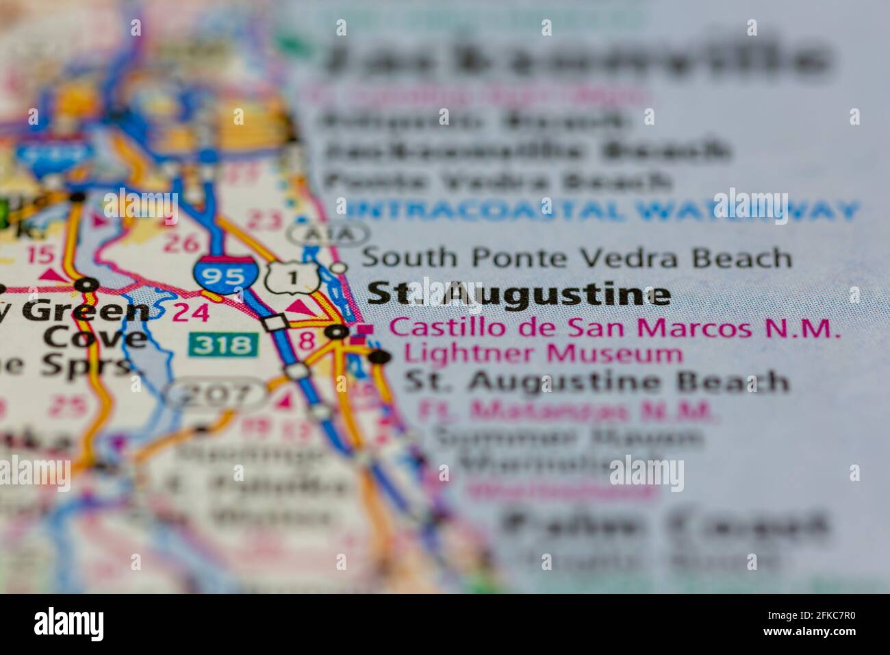 Saint Augustine Florida County Map