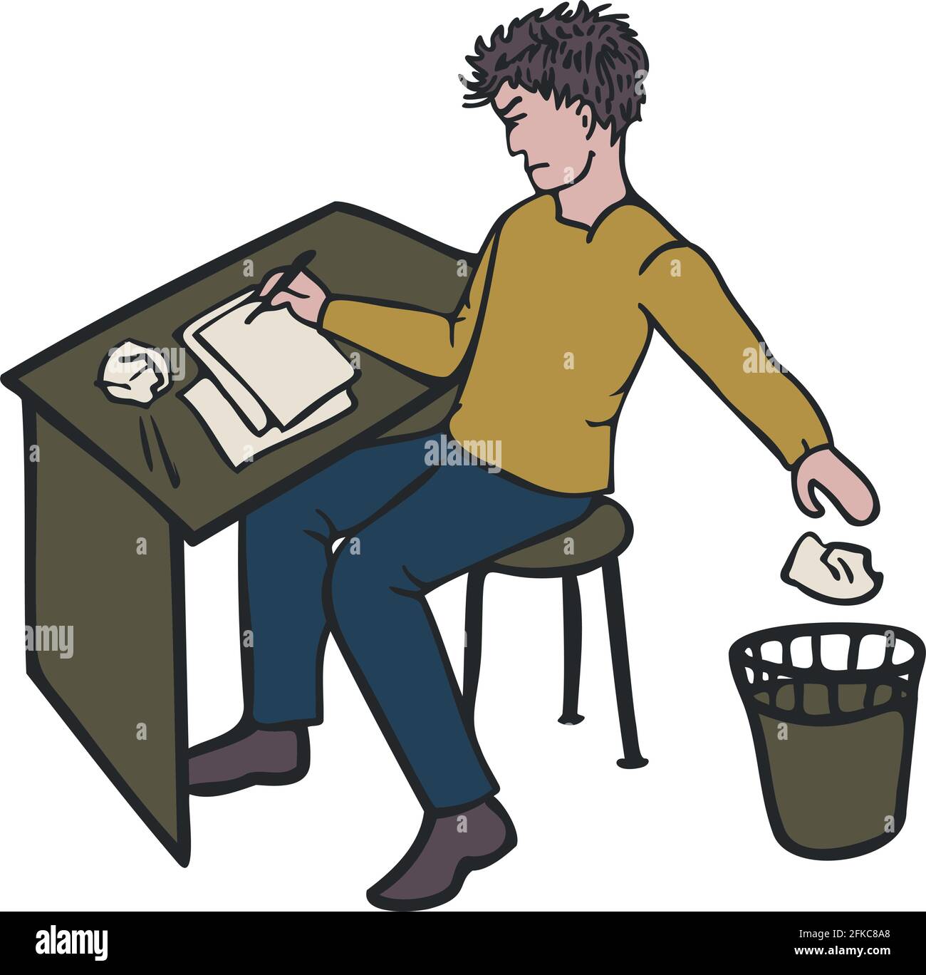 Trash artist Stock Vector Images - Alamy