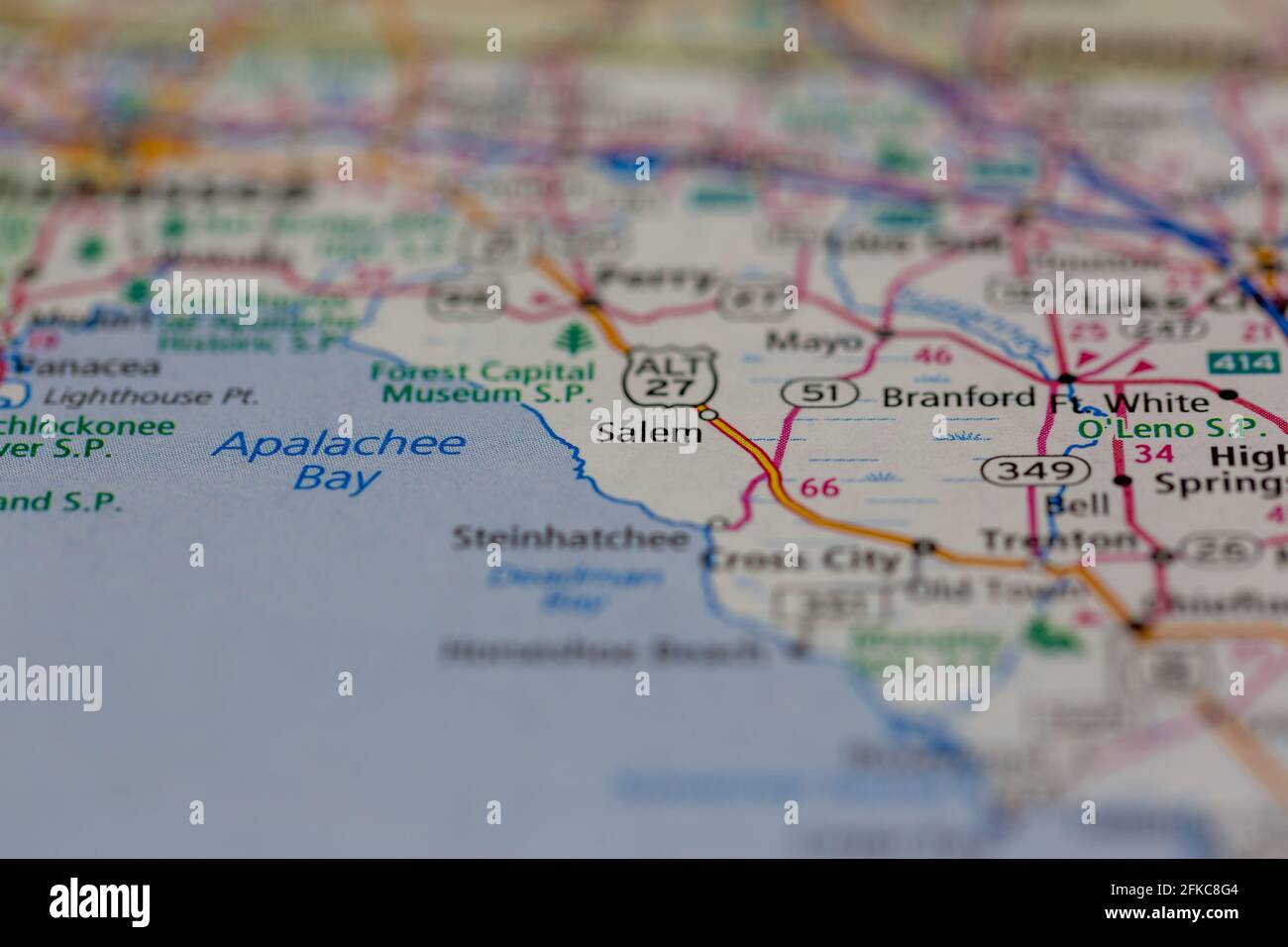 Salem Florida USA Shown on a geography map or road map Stock Photo - Alamy