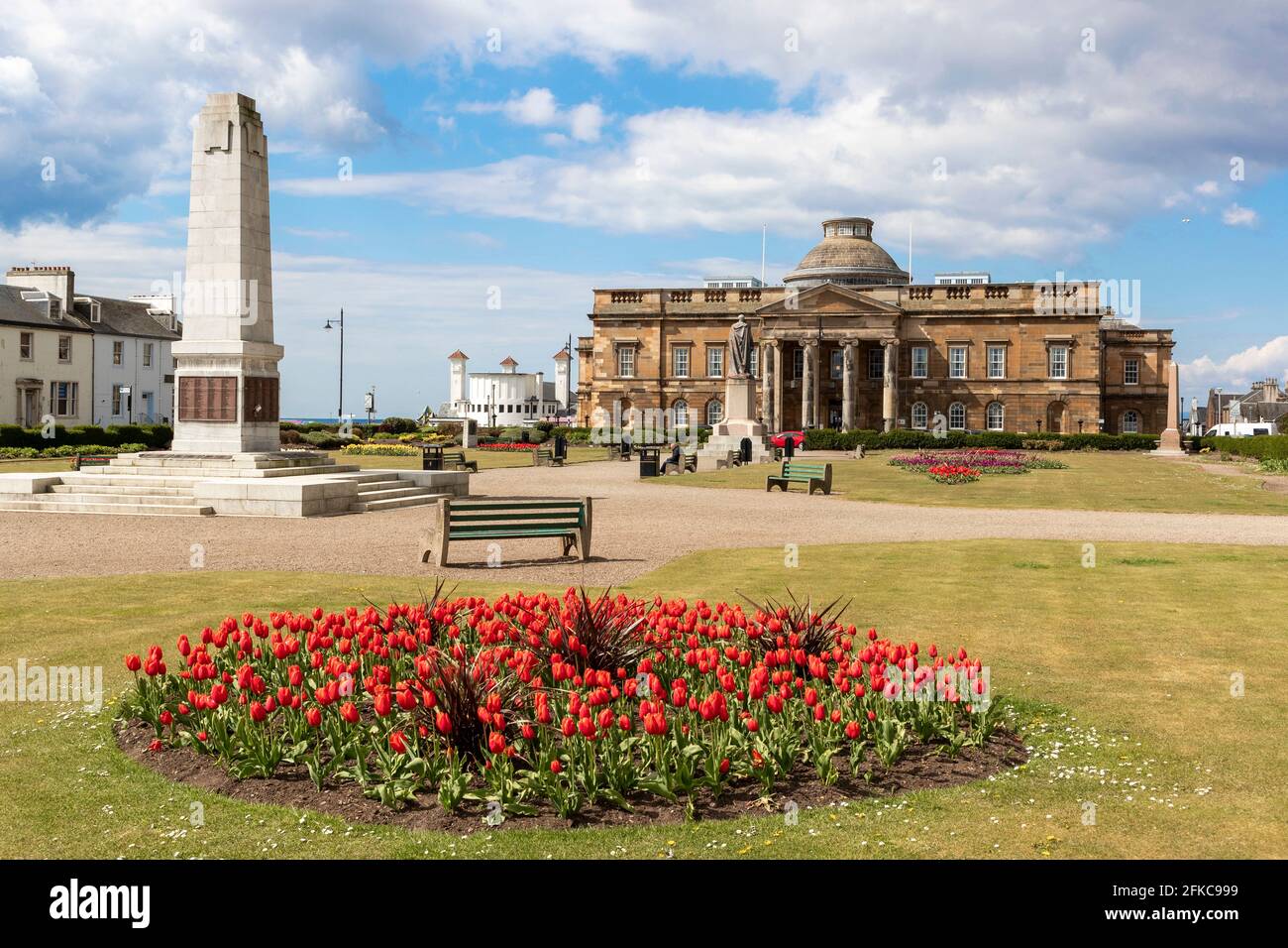 Sheriff Courthouse, viewed from Wellington Square, Ayr., Scotland, UK ...