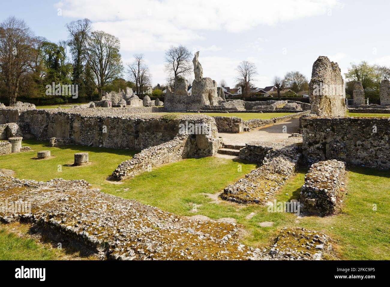 The Priory of Our Lady of Thetford, ruins of the Medieval Cluniac ...