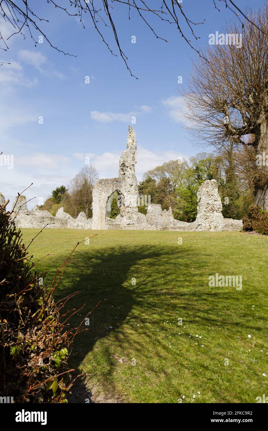 The Priory of Our Lady of Thetford, ruins of the Medieval Cluniac ...