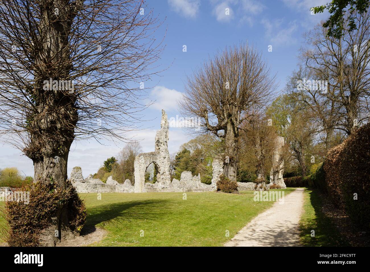 The Priory of Our Lady of Thetford, ruins of the Medieval Cluniac ...