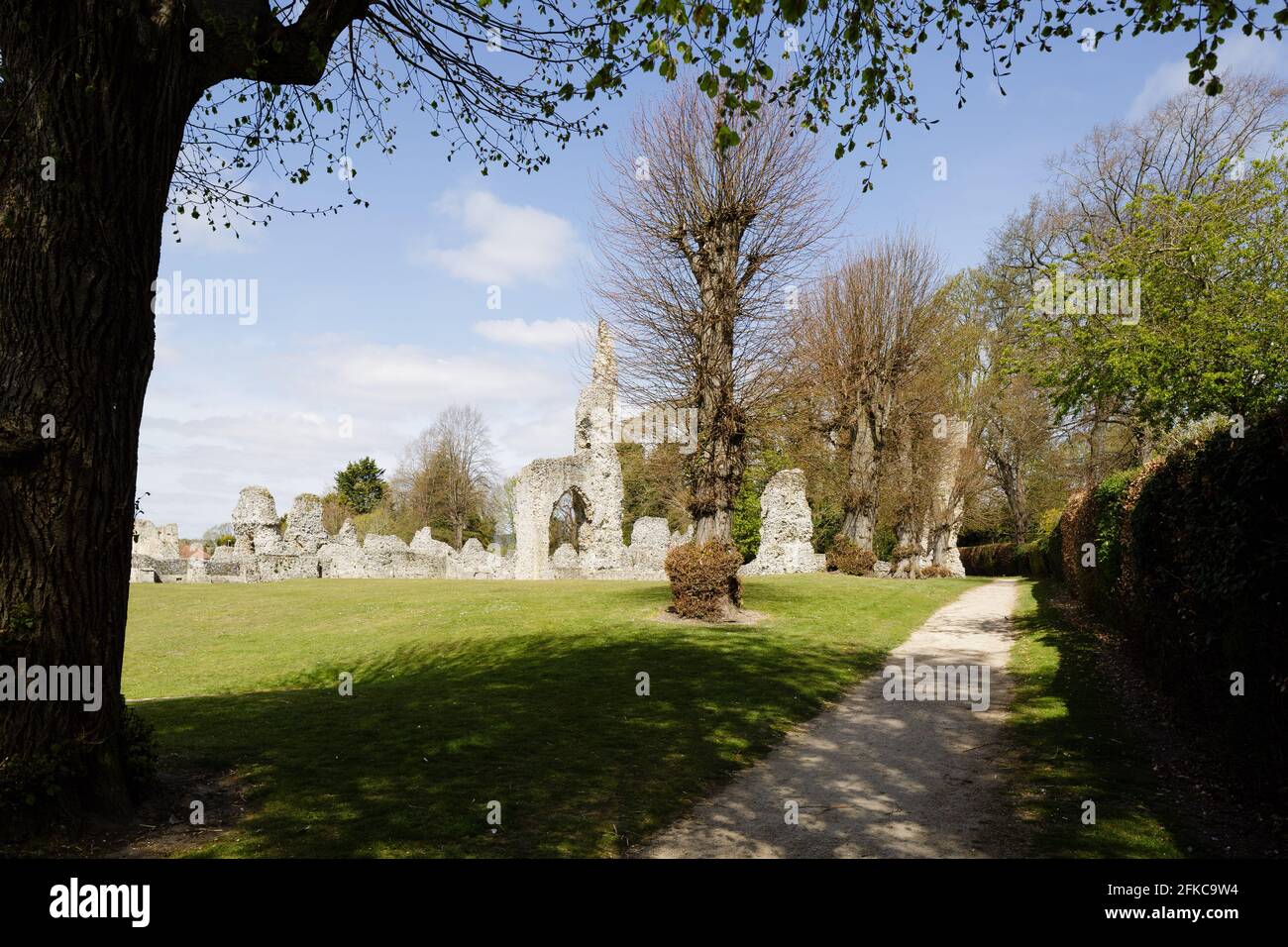 The Priory of Our Lady of Thetford, ruins of the Medieval Cluniac ...