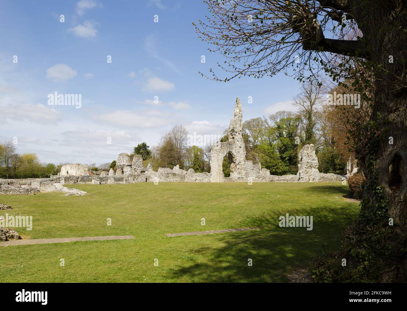 The Priory of Our Lady of Thetford, ruins of the Medieval Cluniac ...