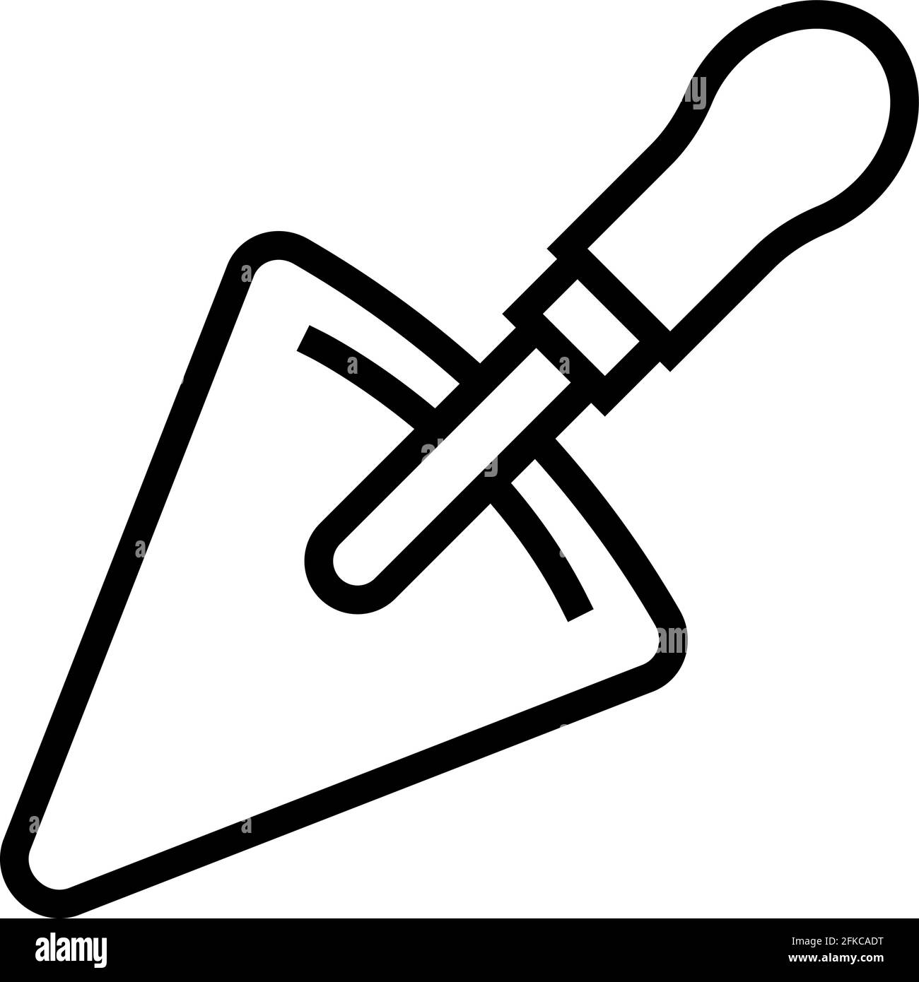 spatula tool line icon vector illustration Stock Vector Image & Art - Alamy