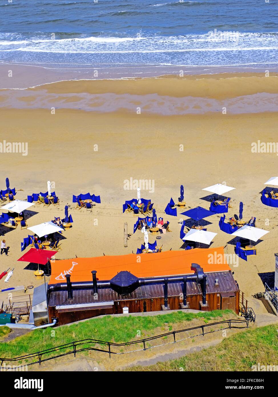 Rileys Fish Shack and customers King Edwards Bay Tynemouth Stock Photo ...