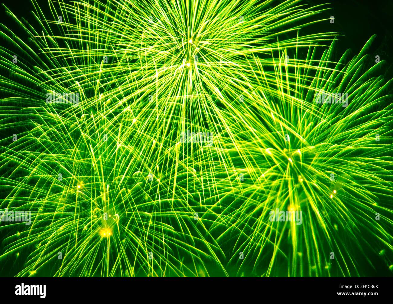 Fireworks in Dark Sky Stock Photo - Alamy