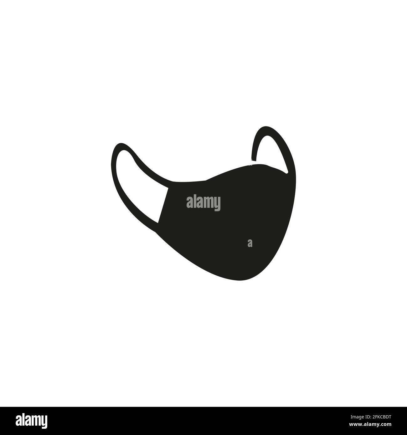 Anti-Dust Black Face Mask Template Vector For Running Stock Vector ...
