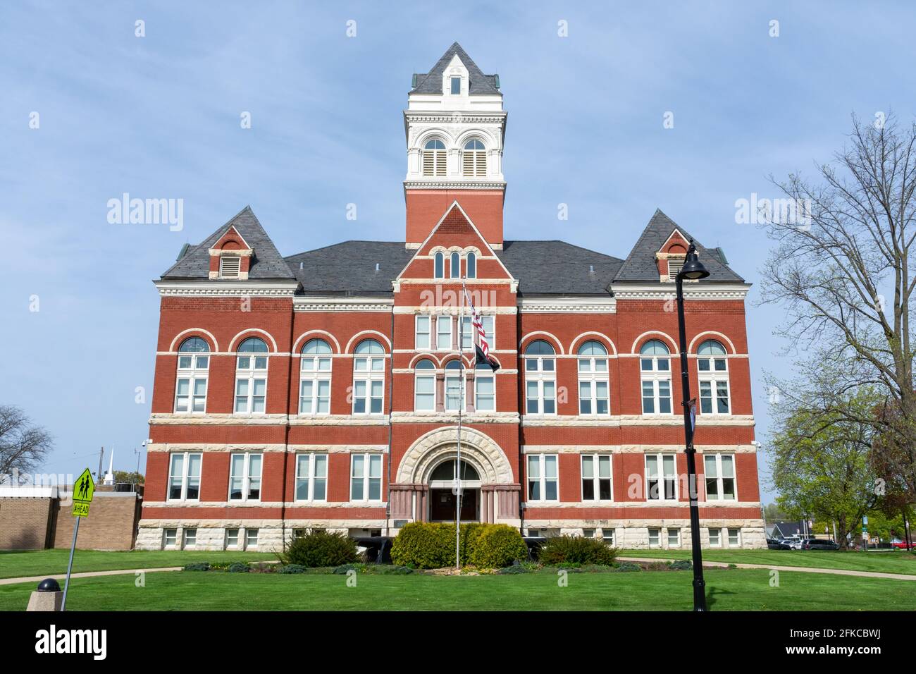 Ogle county courthouse in the morning light. Oregon, Illinois, USA ...