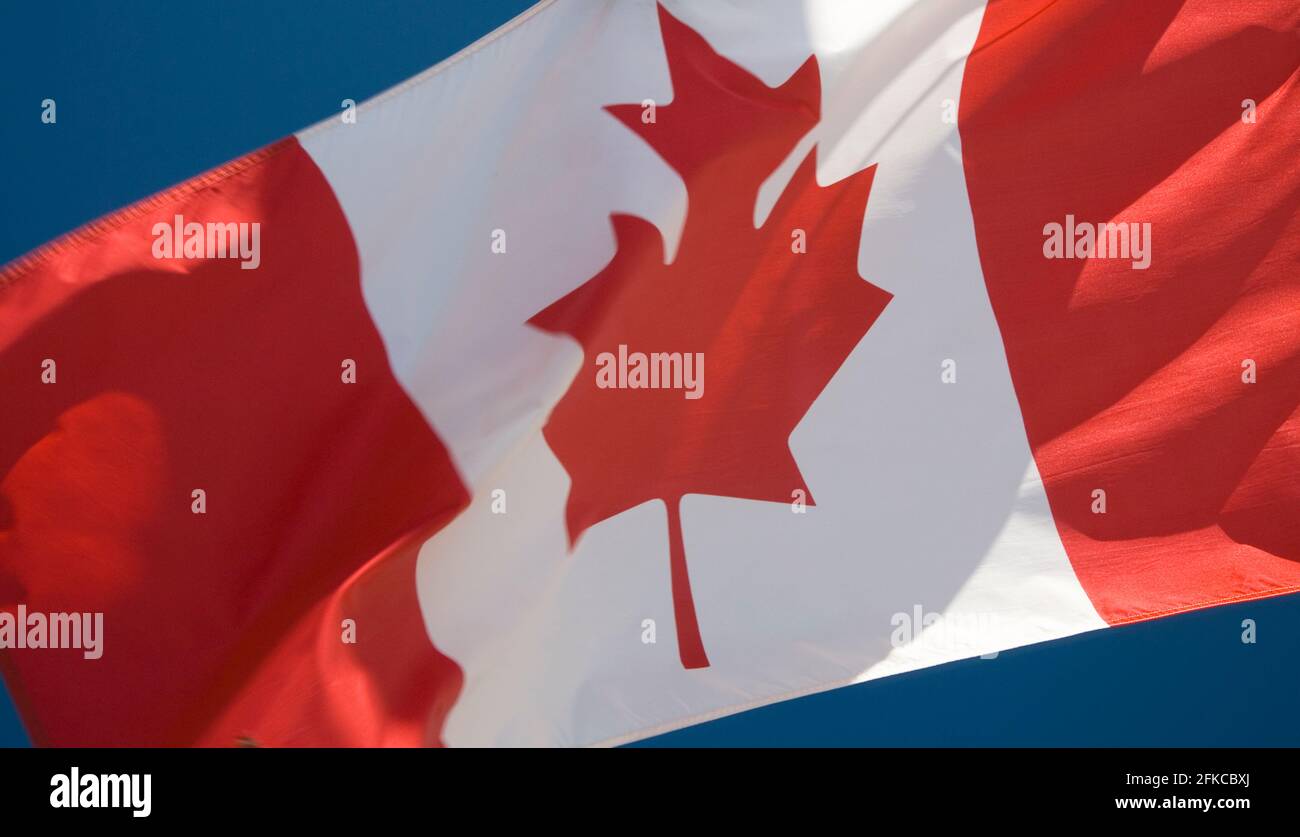 Close up canadian flag hi-res stock photography and images - Alamy