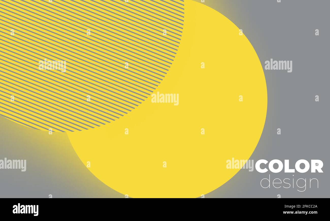 Geometric background. Yellow and gray geometric shapes. Abstract cover ...