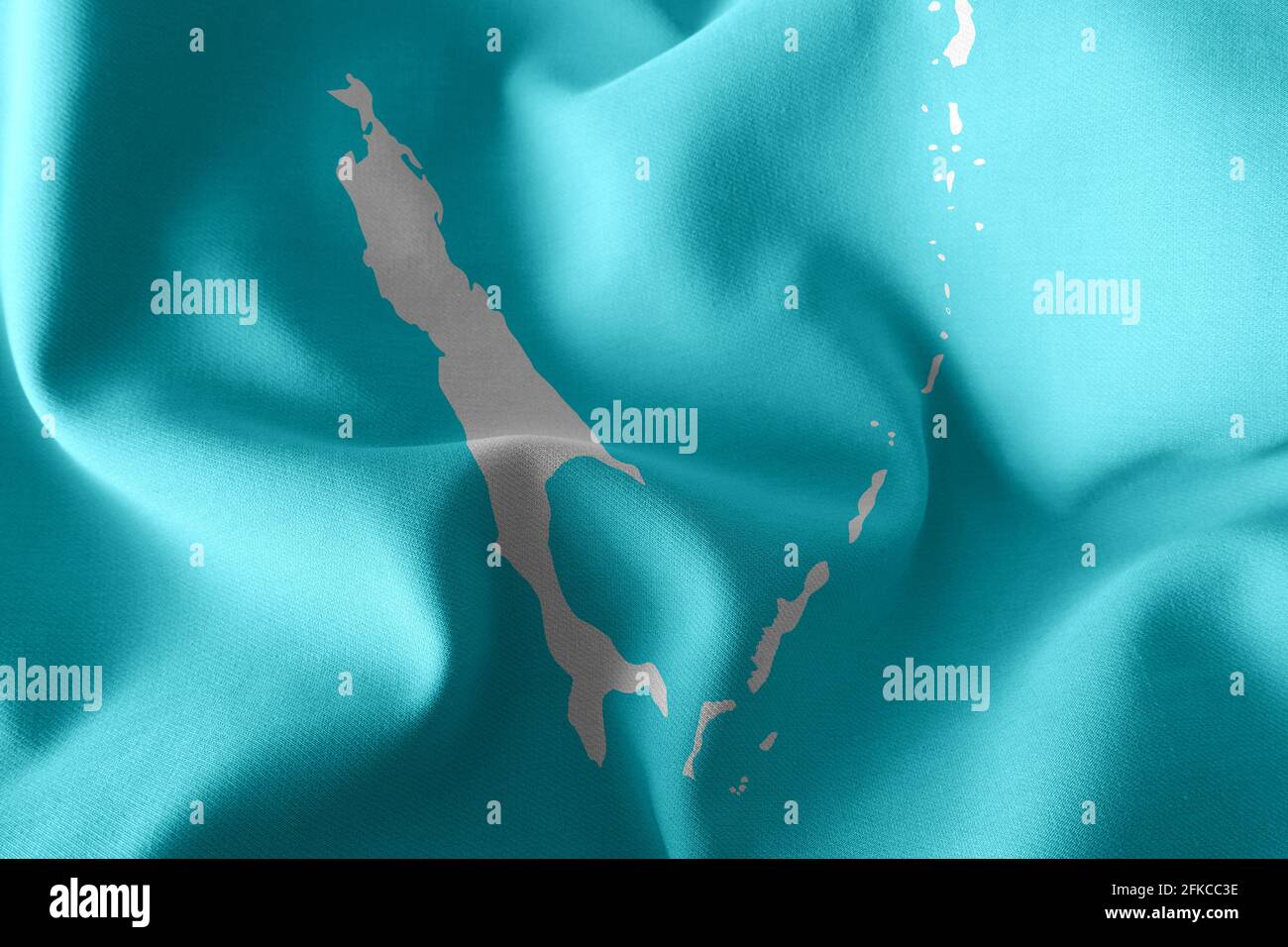 3d flag of sakhalin oblast hi-res stock photography and images - Alamy