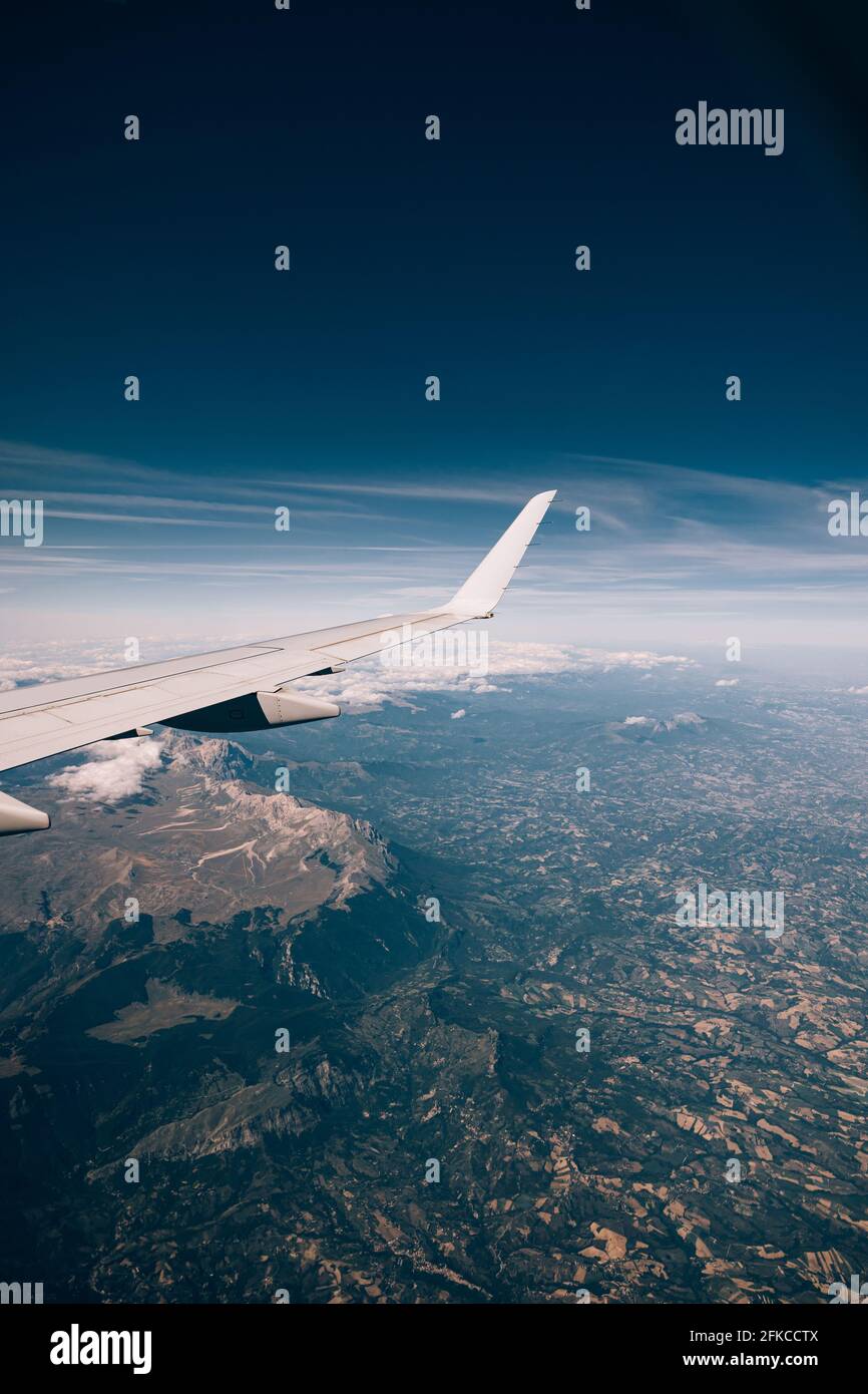 Jet airplane window view green hi-res stock photography and images - Alamy