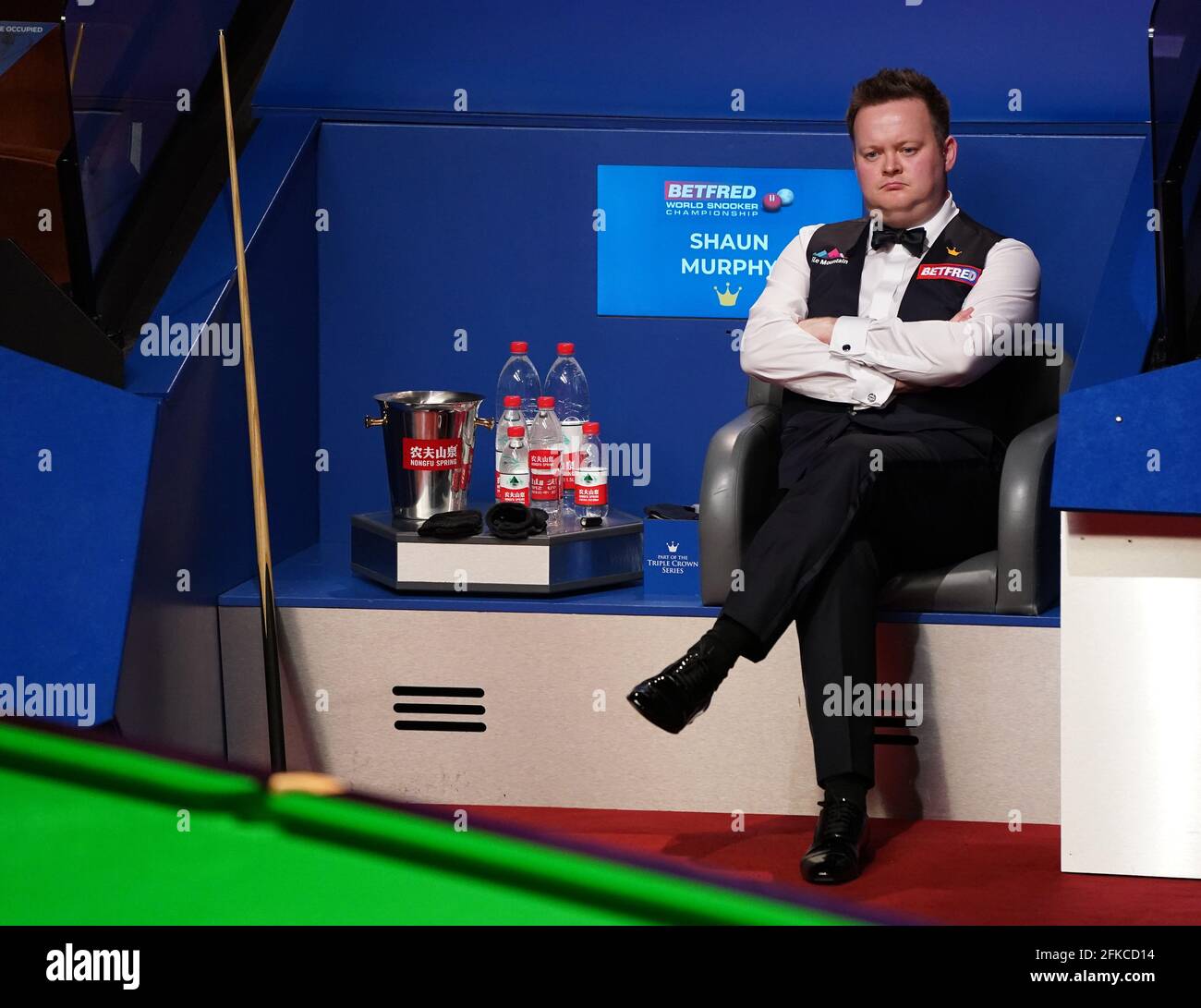 England's Shaun Murphy during day 14 of the Betfred World Snooker ...