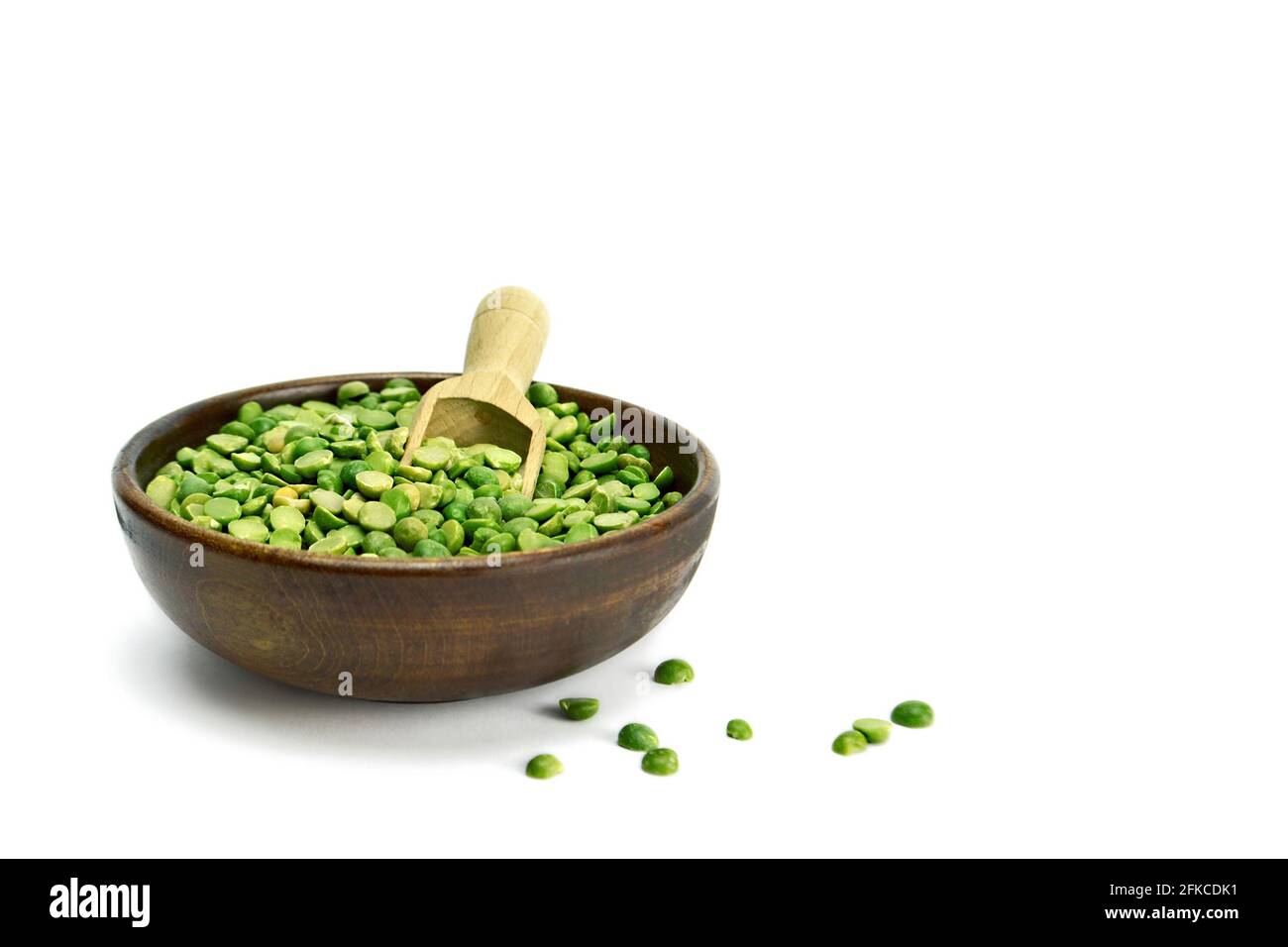 Lentil split in wooden Cut Out Stock Images & Pictures - Alamy