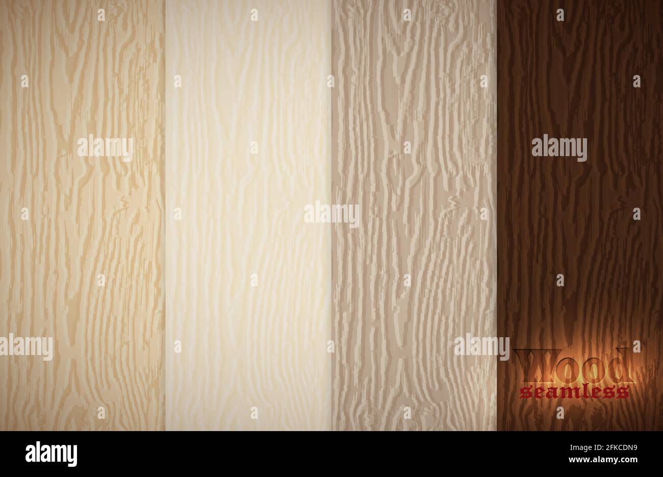 Wood Texture Set. Wooden Seamless Patterns. Vector illustration Stock ...