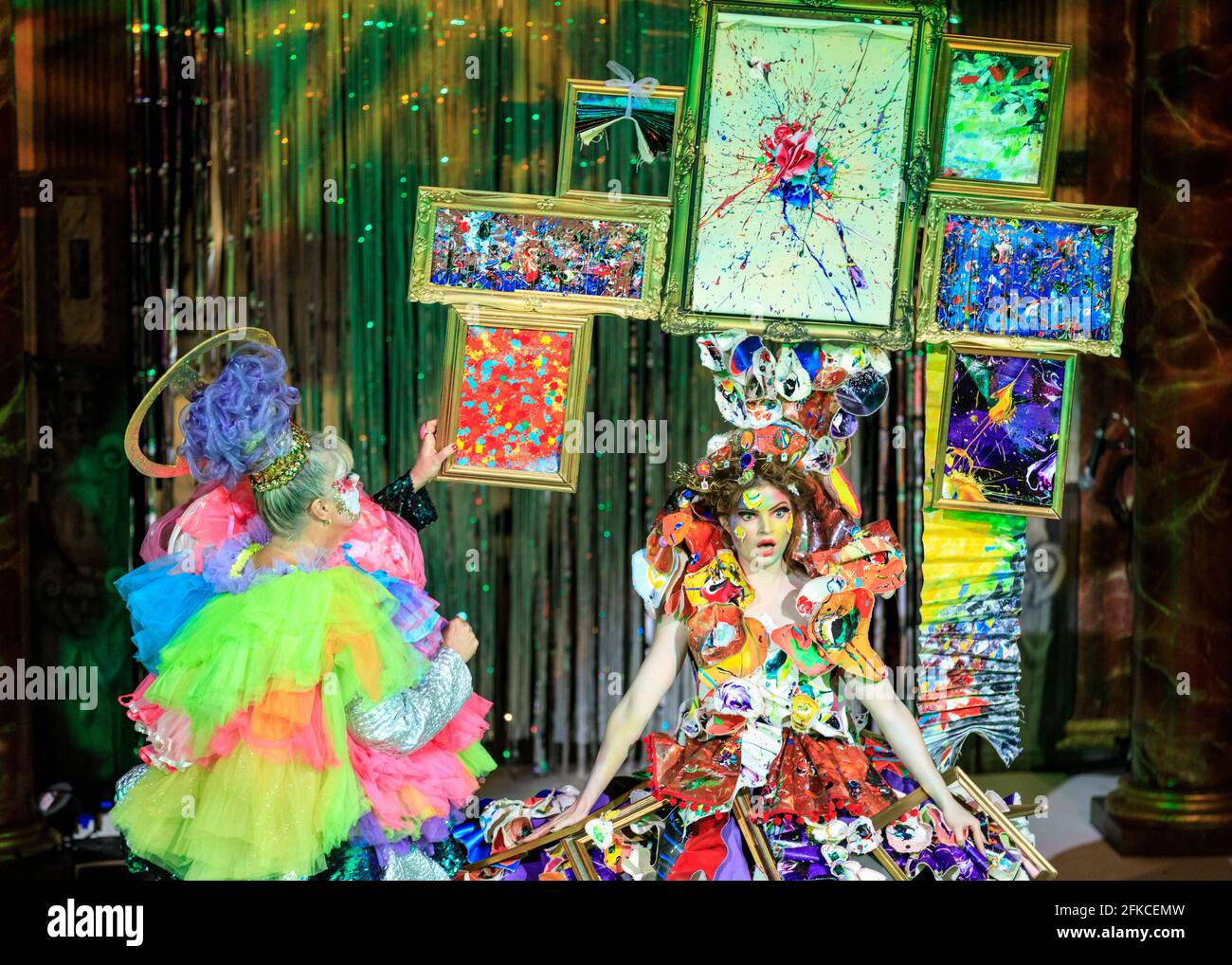 Participants in vibrant outfits at Andrew Logan’s Alternative Miss ...