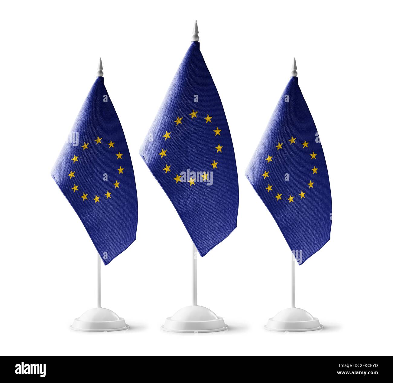 Set of European Union national flags on a white background Stock Photo ...