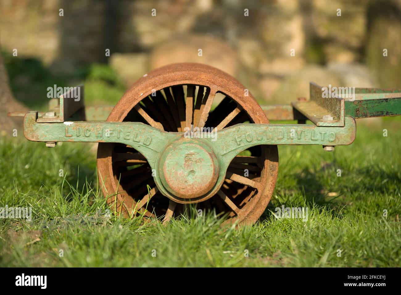 Close up of farm roller Stock Photo - Alamy