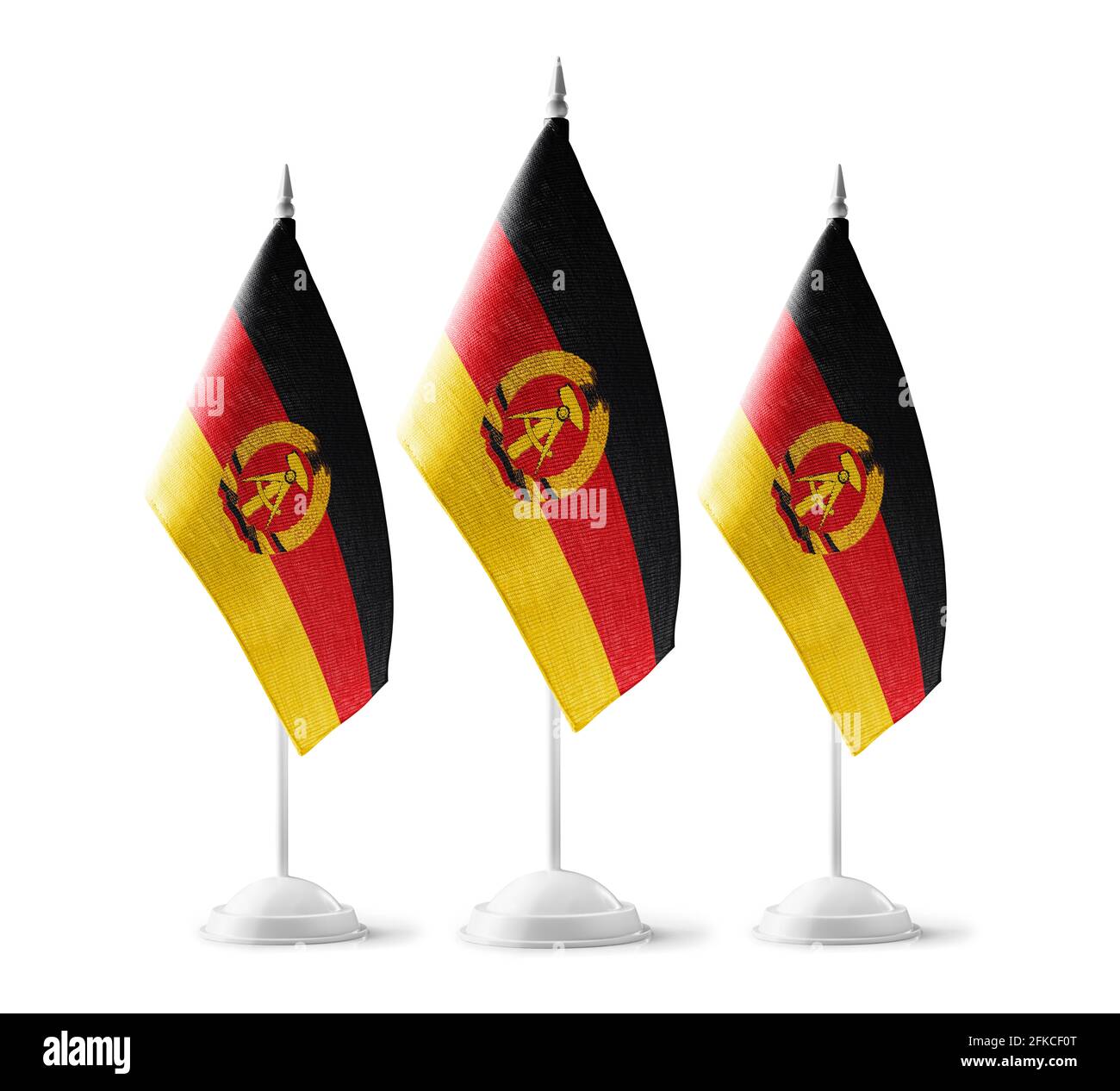 Set of GDR national flags on a white background Stock Photo - Alamy