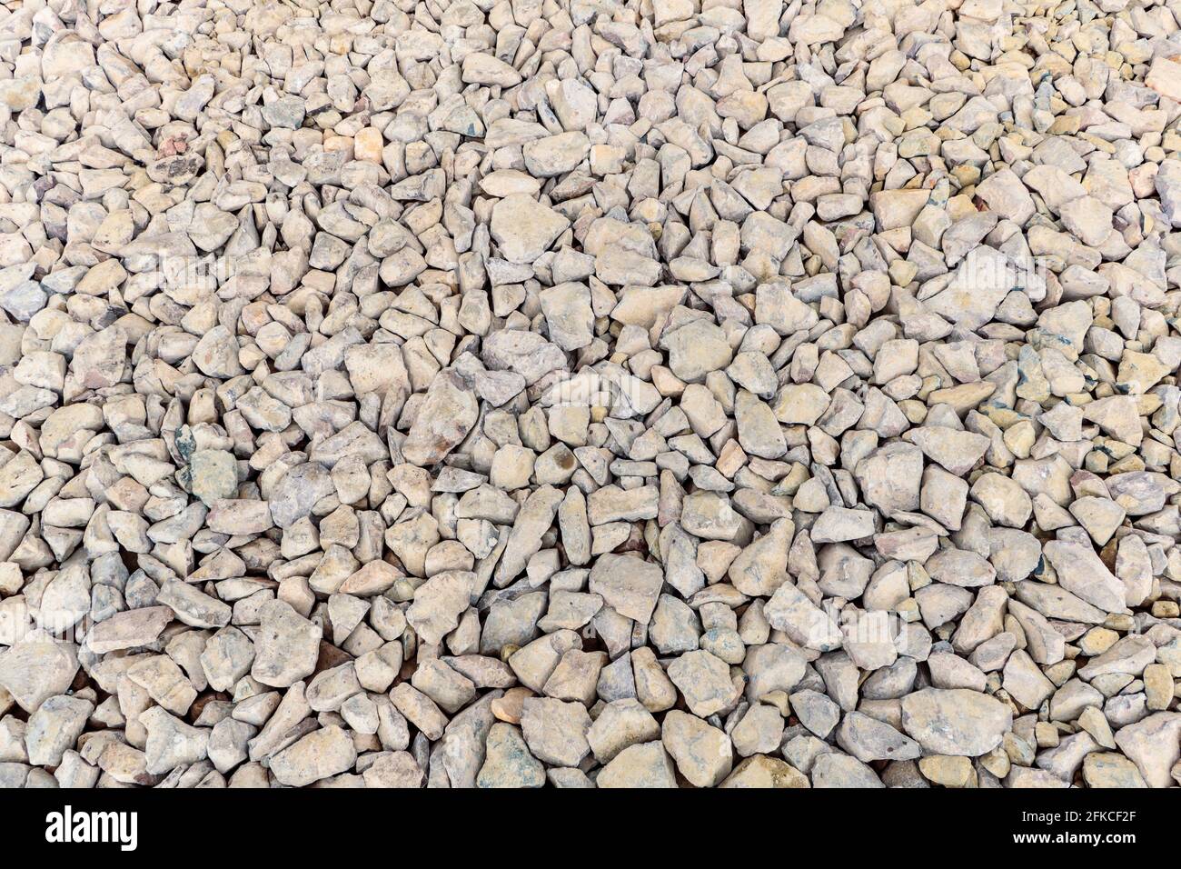 Various irregularly shaped, compacted stones as the basis for future ...