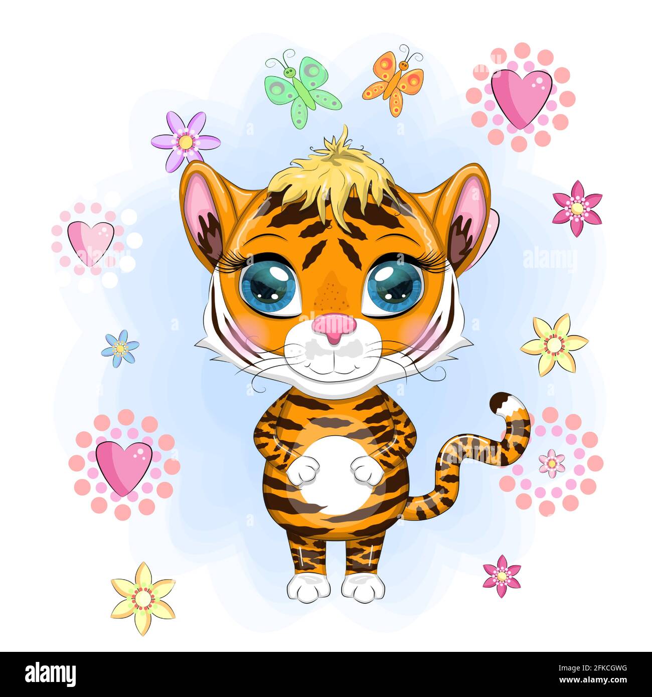 Illustrations for Chinese New Year 2022, year of the Tiger. Lunar new ...