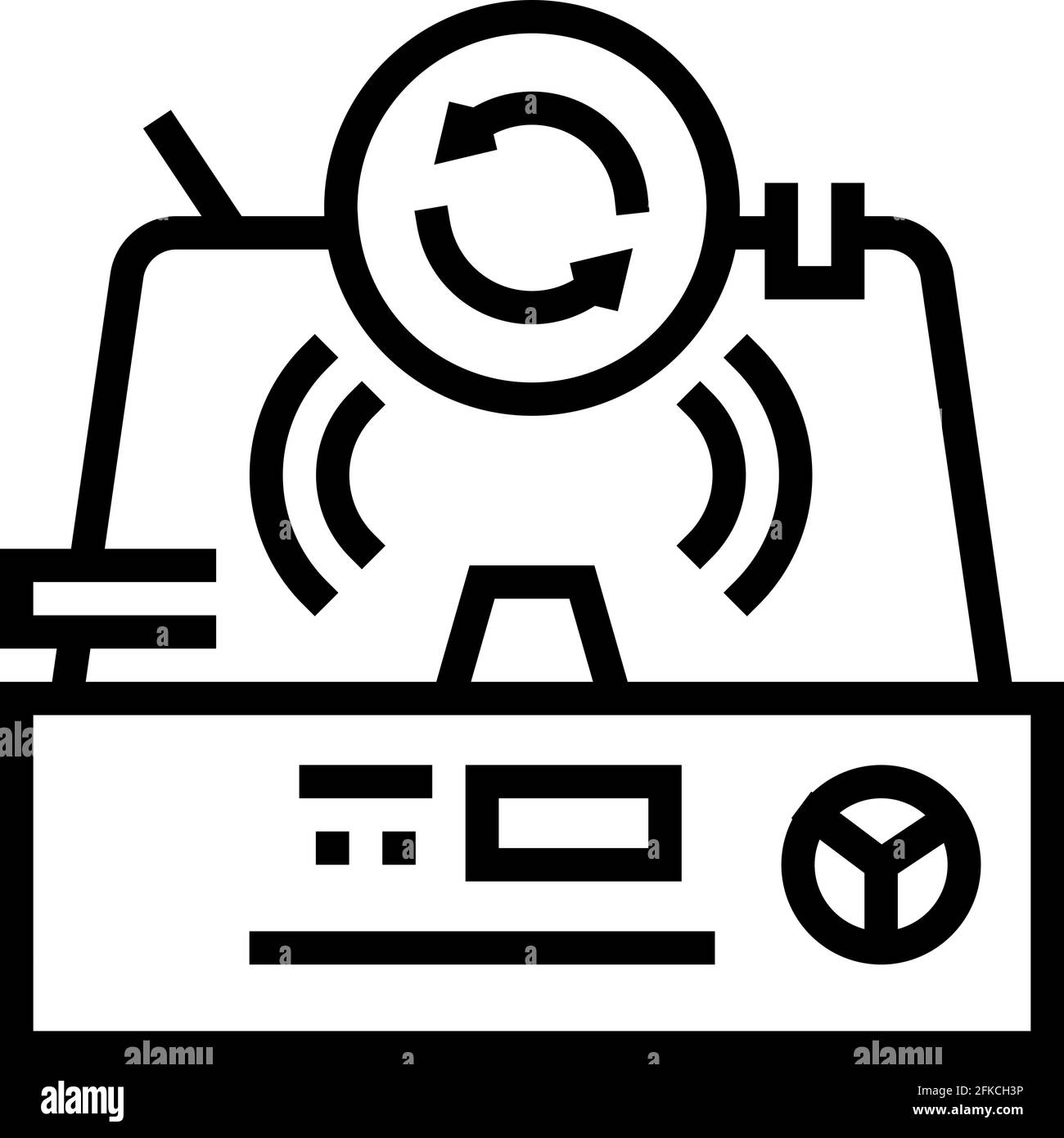 granulation pharmaceutical production line icon vector illustration ...