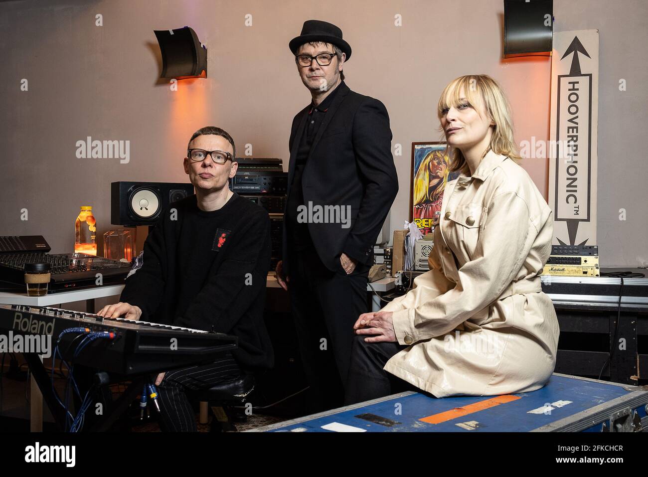 Hooverphonic's Alex Calier, Hooverphonic's Raymond Geerts and Singer ...