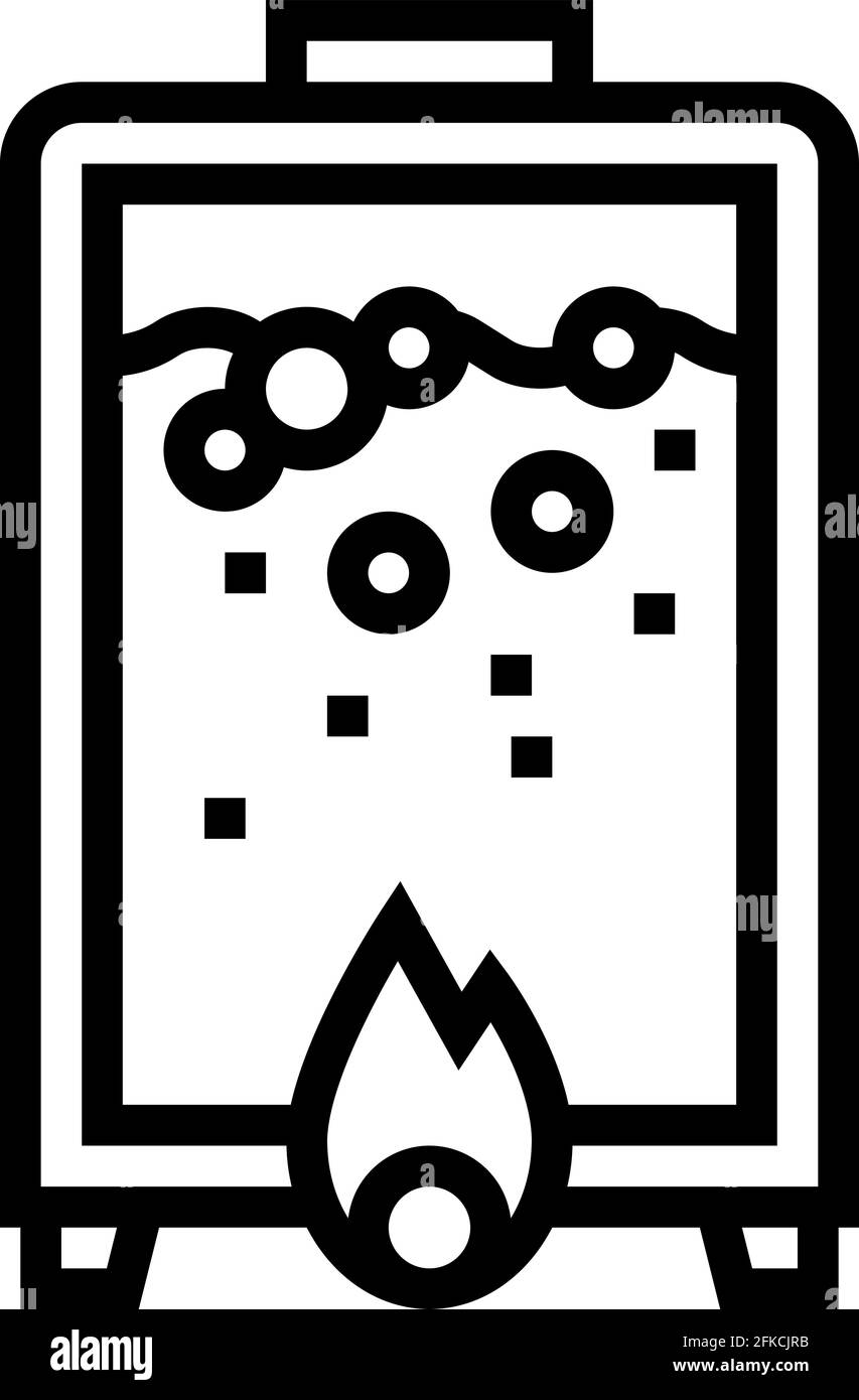 heating pharmaceutical production line icon vector illustration Stock ...