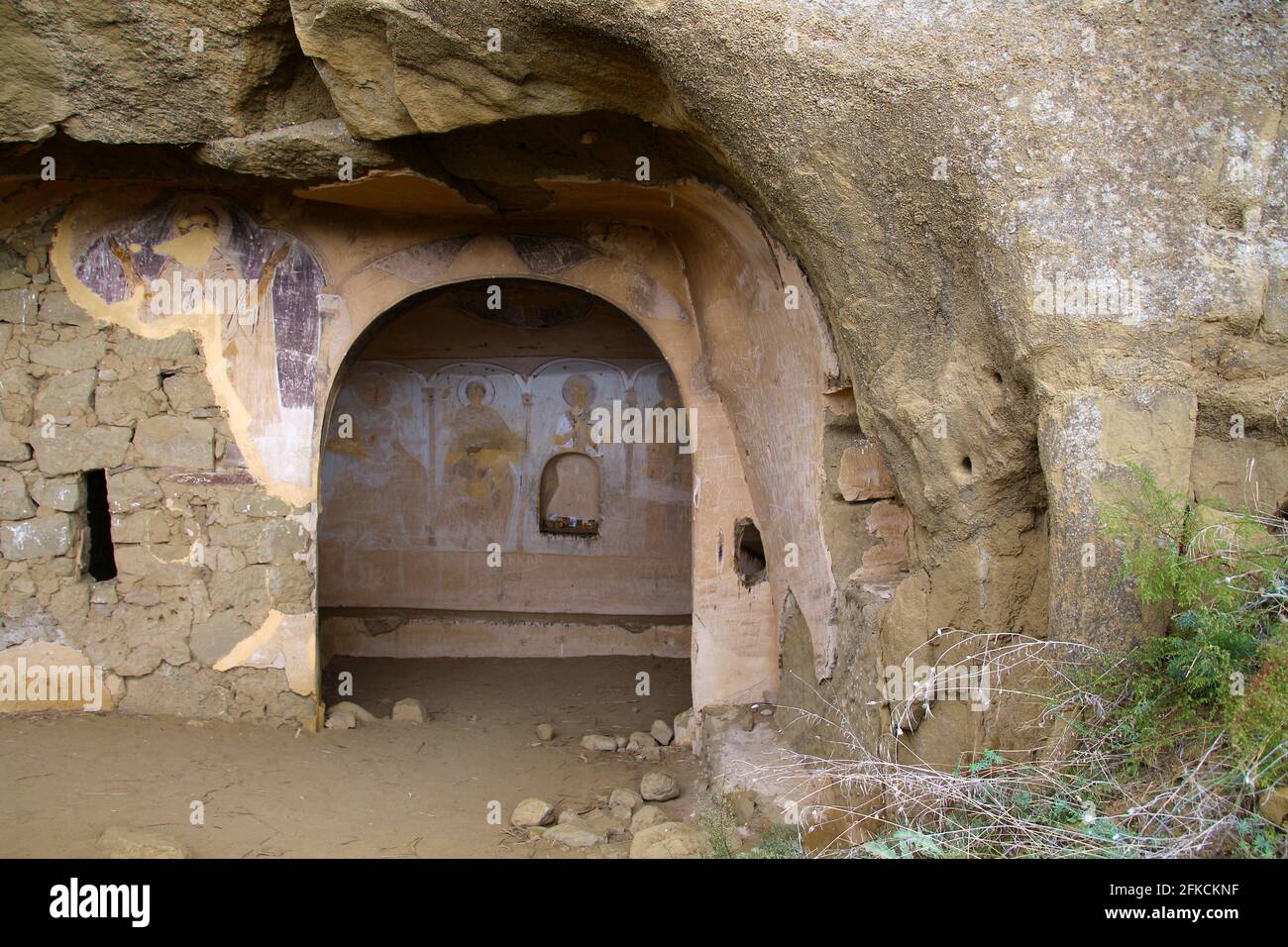 Dawit Garedja Caves of the Udabno Monastery, Georgia Stock Photo - Alamy