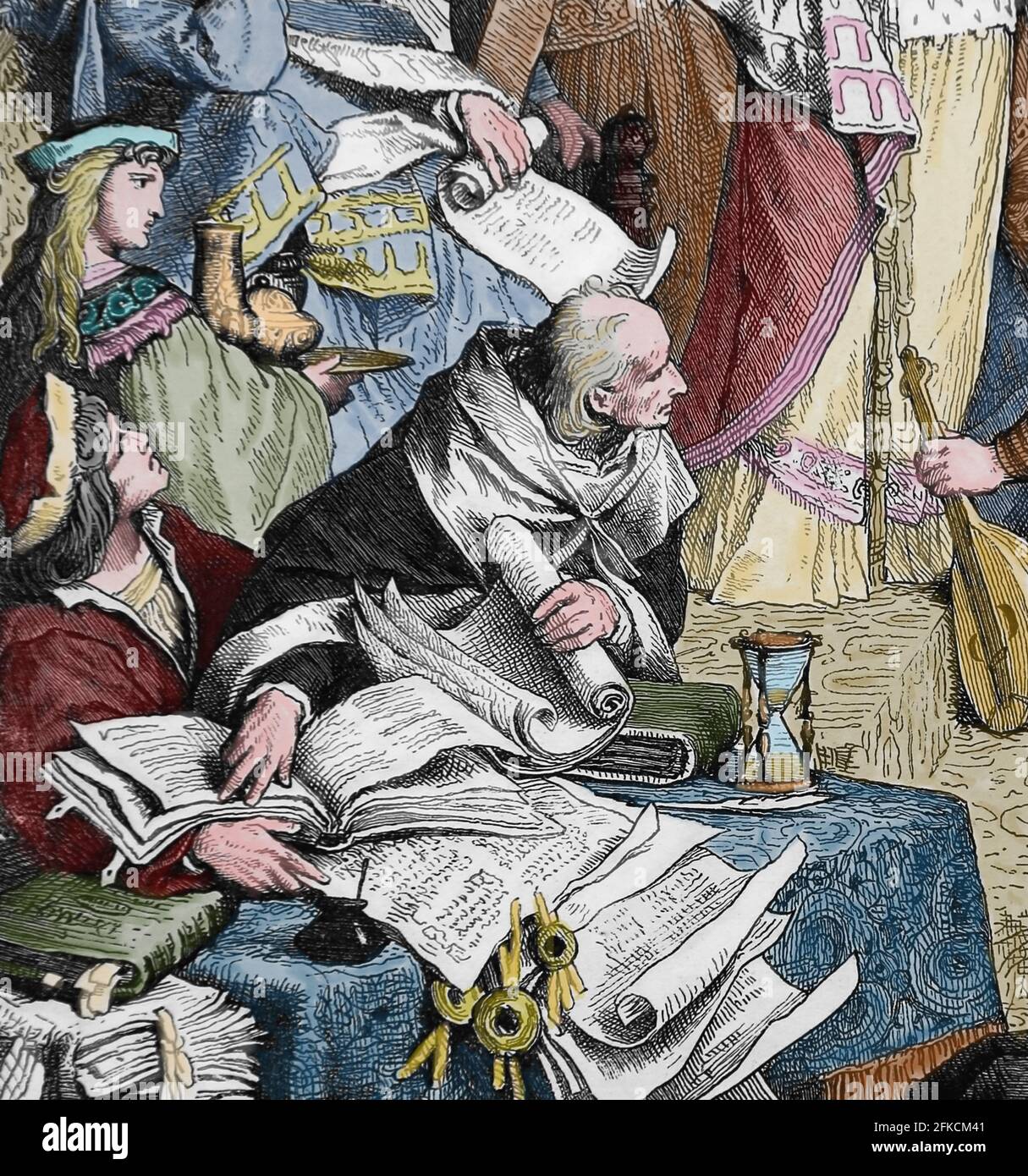 Medieval scribe hi-res stock photography and images - Alamy