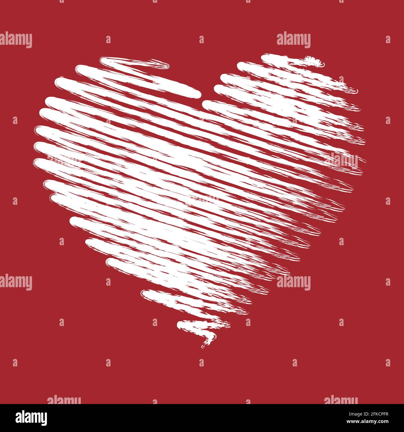 vector grunge heart, Valentine day, illustration vintage design element ...