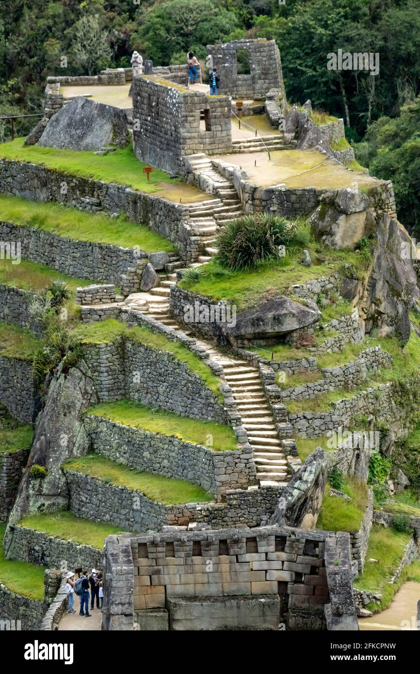 Machu Picchu in the Peruvian Andes is one of the New Seven Wonders of ...