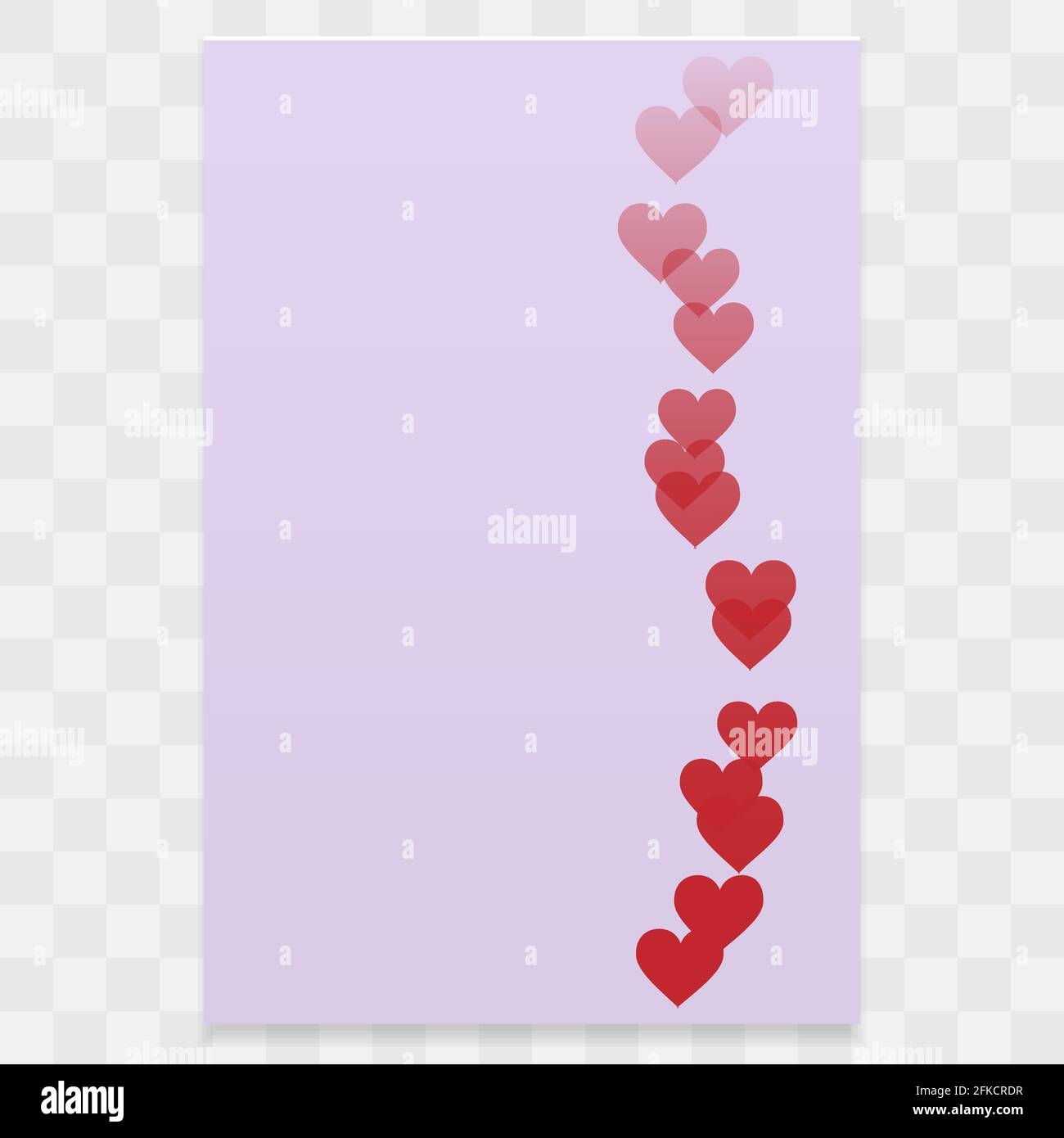 Valentines day heart background, vector illustration Template for your ...