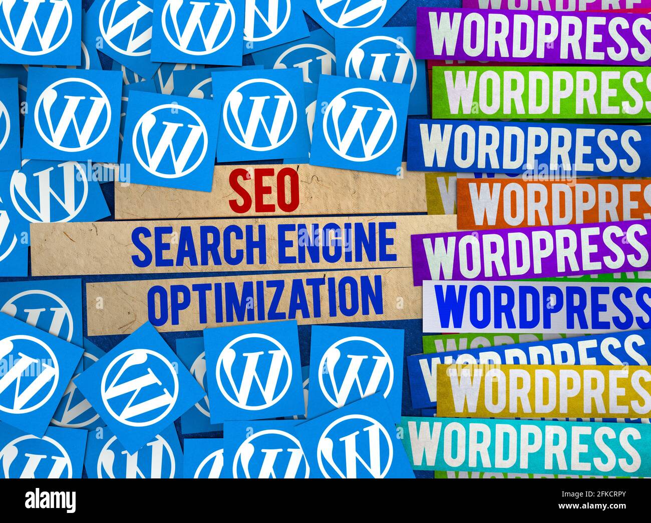 Wordpress; WordPress concept on background Stock Photo - Alamy